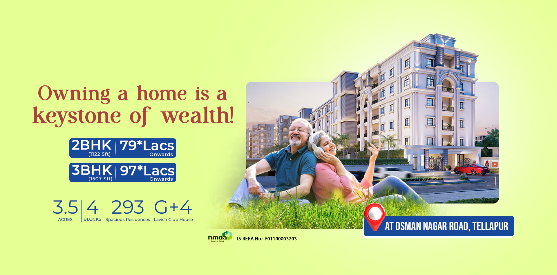 Live Elevated Life at Tellapur in Hyderabad | KSR Homes